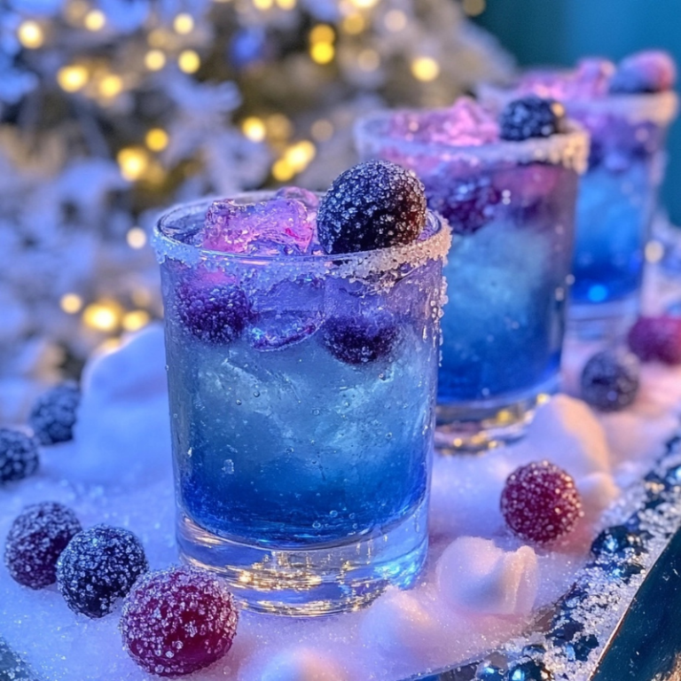 Aurora Frost Christmas Spark Punch - Barkil Recipes